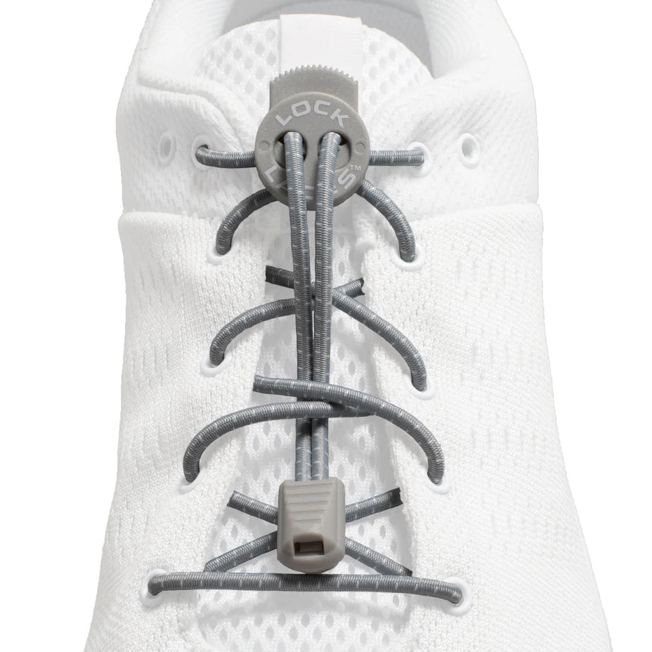 Lock Lace Original No-Tie Laces Cool Grey – Orleans Shoe Co. Lock Lace Original No-Tie Laces Cool Grey – Orleans Shoe Co.